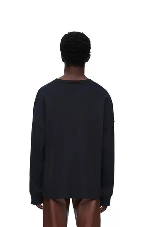 Loewe Long-sleeved Crewneck T-shirt - Black