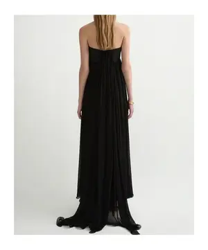 Posse Solene Strapless Maxi Dress - Black