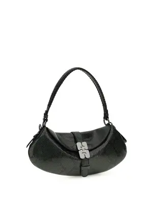 GANNI B-kat Flap Shoulder Bag - Black