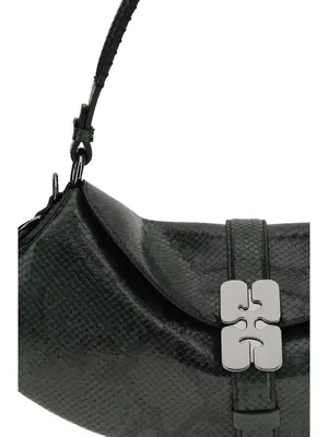 GANNI B-kat Flap Shoulder Bag - Black