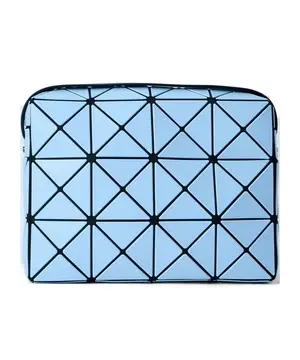 Issey Miyake Geometric Pattern Shoulder Bag - Light Blue
