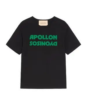 Valentino Garavani Cotton T-shirt With Apollon/dyonisos Print
