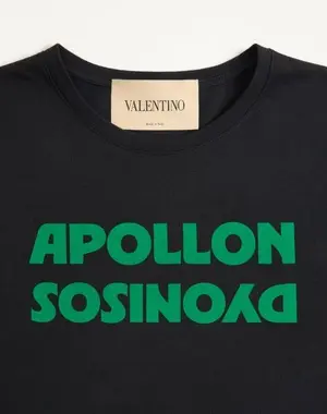 Valentino Garavani Cotton T-shirt With Apollon/dyonisos Print