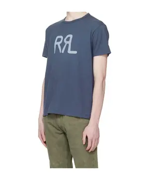 Ralph Lauren Ranch Logo Crew Neck T-shirt - Sea-blue