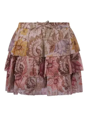 Zimmermann Tiered Floral Skirt