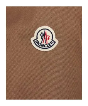 Moncler Adenium Hooded Tech Cotton Jacket - Brown