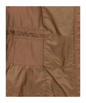 Moncler Adenium Hooded Tech Cotton Jacket - Brown