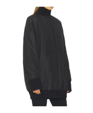 Norma Kamali Oversized Padded Shell Bomber Jacket