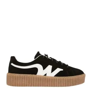 Max Mara Split Leather Logo Sneakers