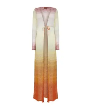 Missoni Dégradé Spiderweb Motif Cardigan - Orange