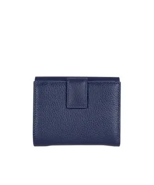 FERRAGAMO Gancini Compact Wallet - Blue