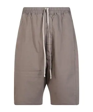 Rick Owens Dropped-crotch Drawstring Shorts - Gray