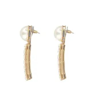 ROGER VIVIER Belle Vivier Pearl And Crystal Earrings