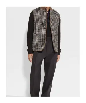 Zegna Wool And Cashmere Vest