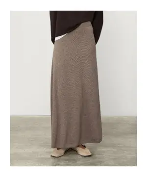 LISA YANG Torie A-line Midi Skirt - Gray