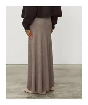 LISA YANG Torie A-line Midi Skirt - Gray