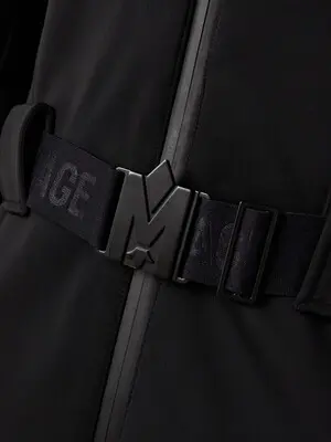 Mackage Hooded Ski Suit With Fur Trim And Wool Accents