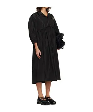 Simone Rocha Embellished Puff Sleeve Shirt Dress