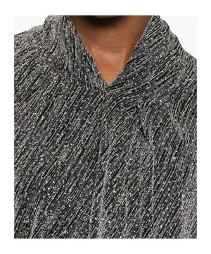IRO PARIS Long Sleeve Blouse With V-neck And Back Zip - Gray