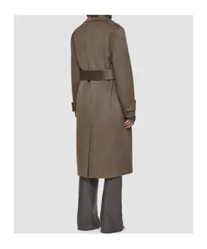 JOSEPH Belted Wrap Coat - Green