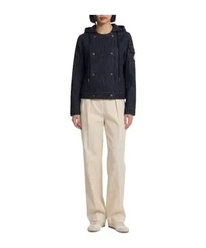 Moncler Diervilla Denim Jacket With Hood