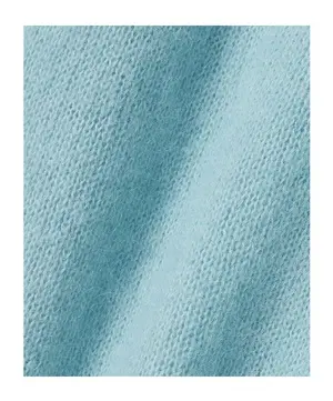 DÔEN Anisa Puff Sleeve Knit Cardigan - Light Blue