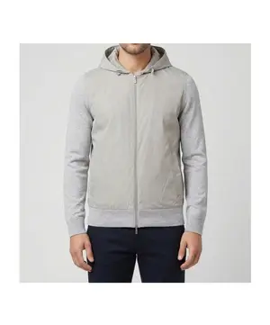 GRAN SASSO Long Sleeve Hooded Zip Jacket - White