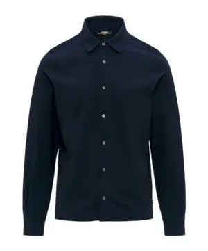 K-WAY Button-down Cotton Shirt - Blue