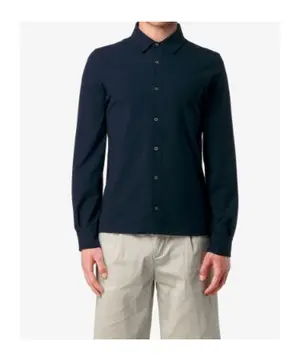 K-WAY Button-down Cotton Shirt - Blue