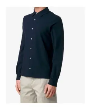 K-WAY Button-down Cotton Shirt - Blue