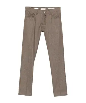 Jacob Cohen Virgin Wool Tailored Trousers - Brown