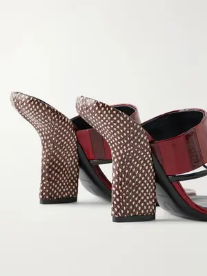 Dries Van Noten Polka Dot Block Heel Mules