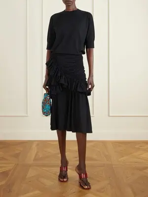 Dries Van Noten Polka Dot Block Heel Mules