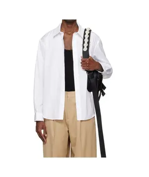 Simone Rocha Collared Long-sleeved Shirt - White