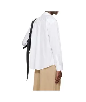 Simone Rocha Collared Long-sleeved Shirt - White