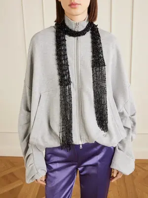 Dries Van Noten Tassel-decorated Beaded Scarf