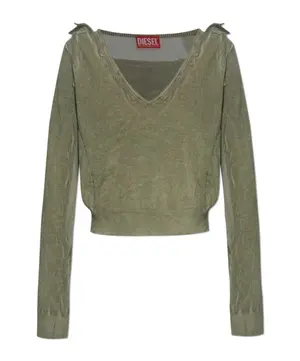 DIESEL® M-debi Long-sleeved V-neck Top