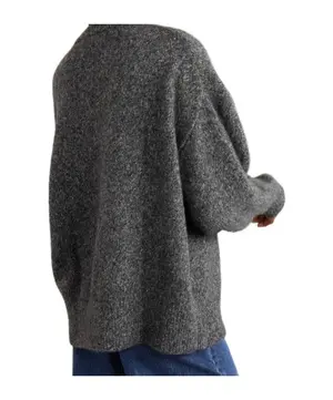 Arch4 Crew Neck Knitwear With Ribbed Cuffs And Hem - Black