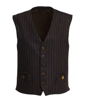 BLAZÉ MILANO Wool Cashmere Vest - Black