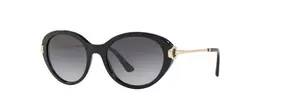 BVLGARI Oval Logo Detail Sunglasses - Gray