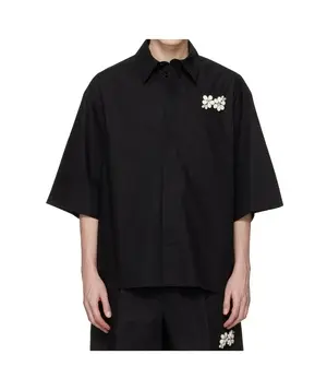 Simone Rocha Collared Short-sleeved Shirt