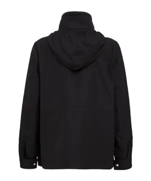 Moncler Tech Hooded Short Parka Jacket - Black