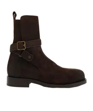 Burberry Ledger Jodhpur Buckled Boots - Treacle Brown