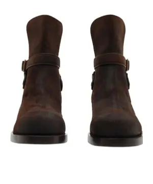 Burberry Ledger Jodhpur Buckled Boots - Treacle Brown