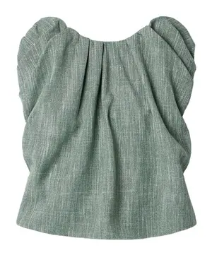 Co Name' Strapless Sweetheart Neckline Textured Top