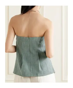 Co Name' Strapless Sweetheart Neckline Textured Top