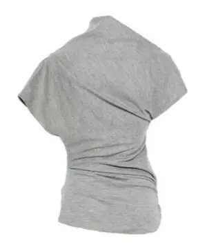 ENTIRE STUDIOS Short-sleeved Turtleneck Top With Draped Detailing
