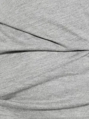 ENTIRE STUDIOS Short-sleeved Turtleneck Top With Draped Detailing