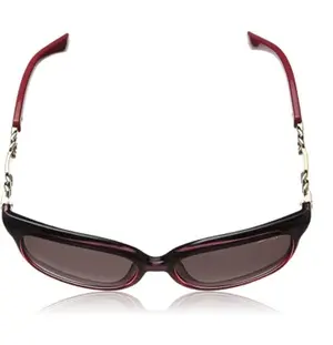 JIMMY CHOO Burgundy Square Frame Sunglasses - Gray