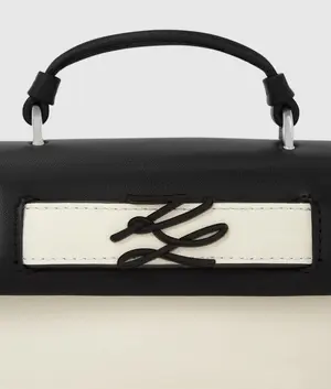 Karl Lagerfeld K/autograph Leather Tote Bag - White